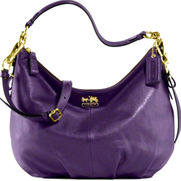 Coach | Bags | Coach Madison Hobo Sling Crossbody Bag Purple 5959 ...